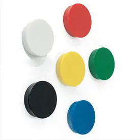 Planbord magneten met kunststof kap rond - set van 10 stuks - DHZ Store ...