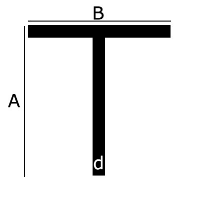RVS 304 T-profiel - DHZ Store - Alle Metalen Direct Leverbaar