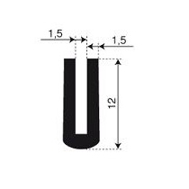 Rubber U-profiel (model 1) - DHZ Store - Alle Metalen Direct Leverbaar