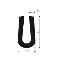 Rubber U-profiel (model 4) - DHZ Store - Alle Metalen Direct Leverbaar