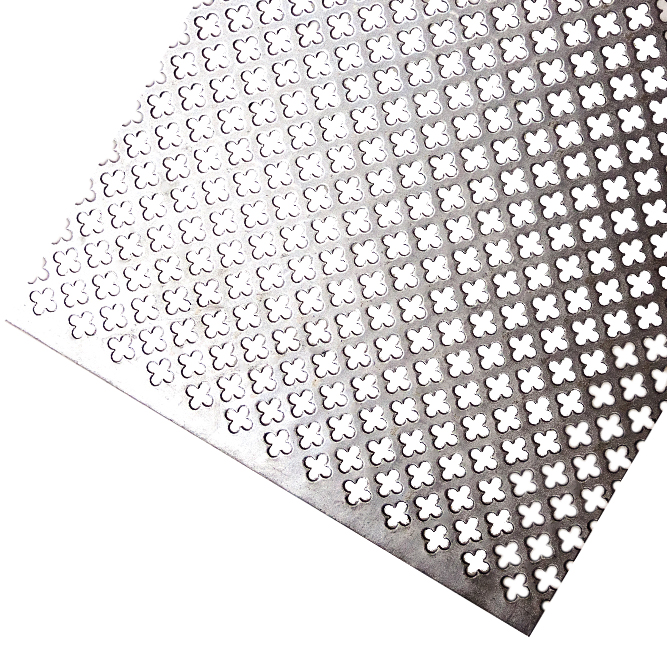 Staal geperforeerde plaat. Klaverblad perforatie. - DHZ Store - Alle ...