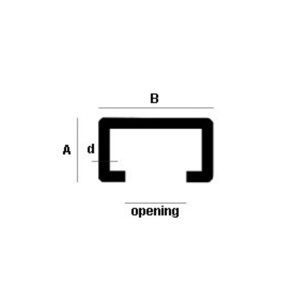 Aluminium railprofiel - DHZ Store - Alle Metalen Direct Leverbaar